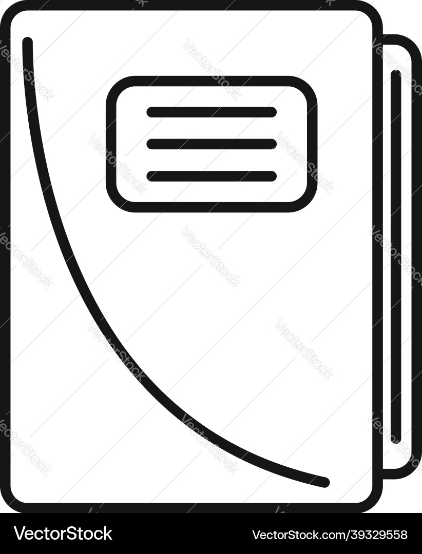 Standard rule icon outline quality policy Vector Image