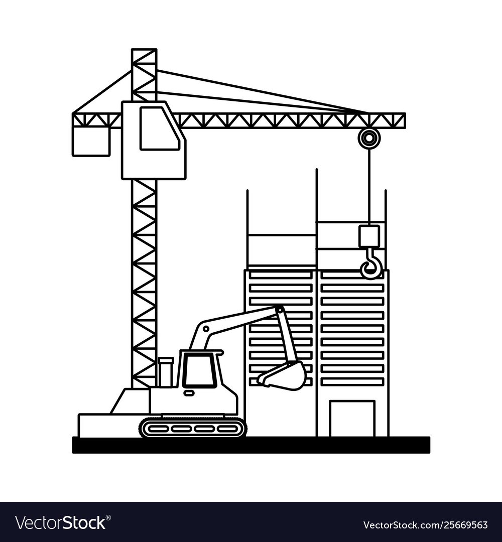 Building construction tools Royalty Free Vector Image