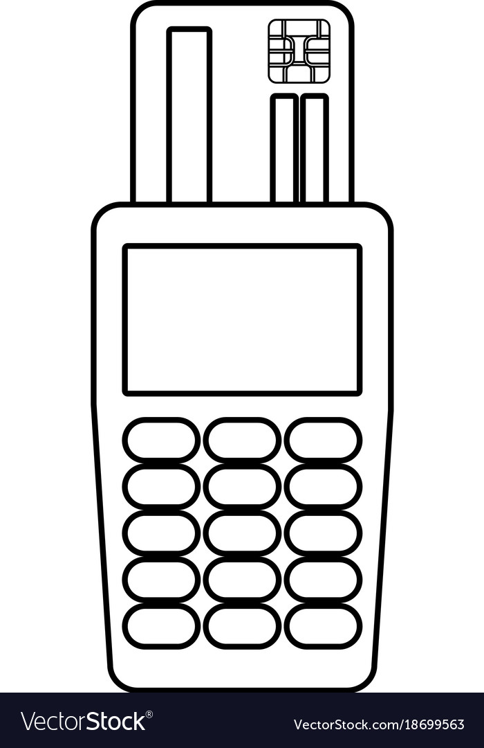 Dataphone device icon Royalty Free Vector Image