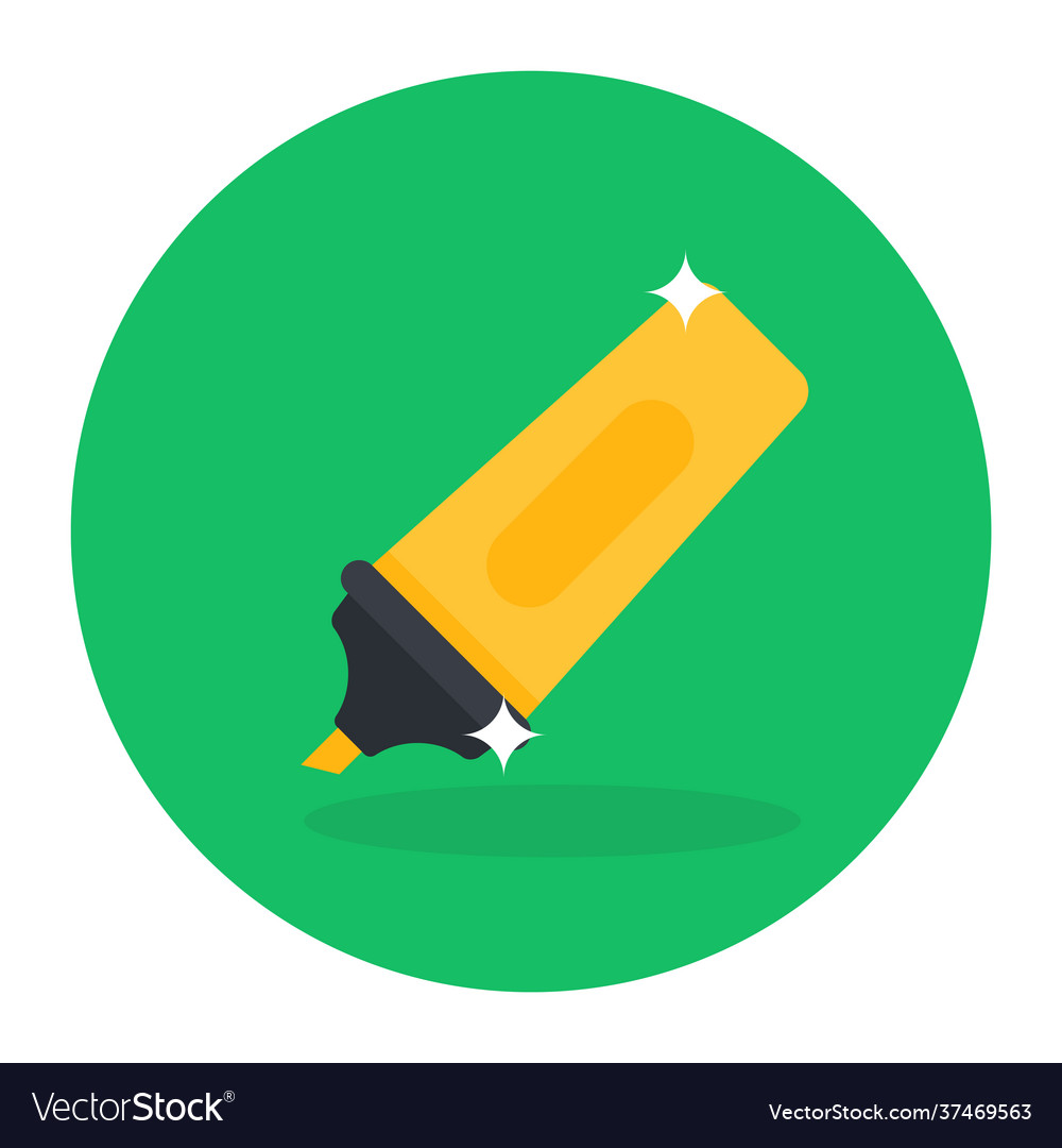 Highlighter Royalty Free Vector Image - VectorStock