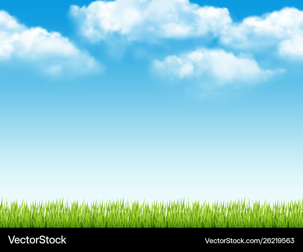 Nature landscape fresh background with green Vector Image