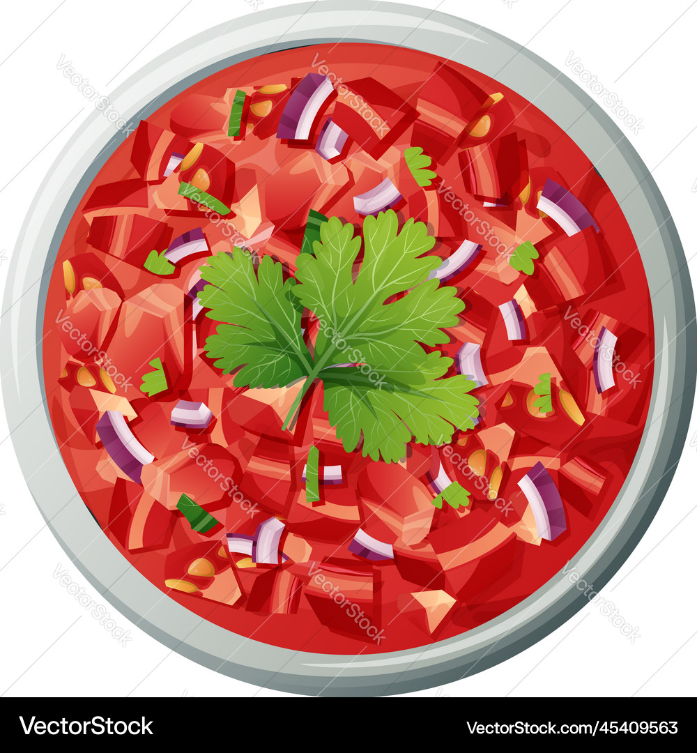 Salsa sauce on an isolated background traditional Vector Image