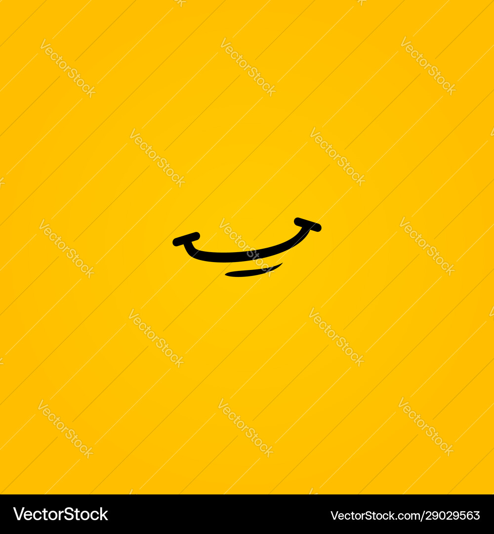 Smile logo for banner design and elegant template Vector Image