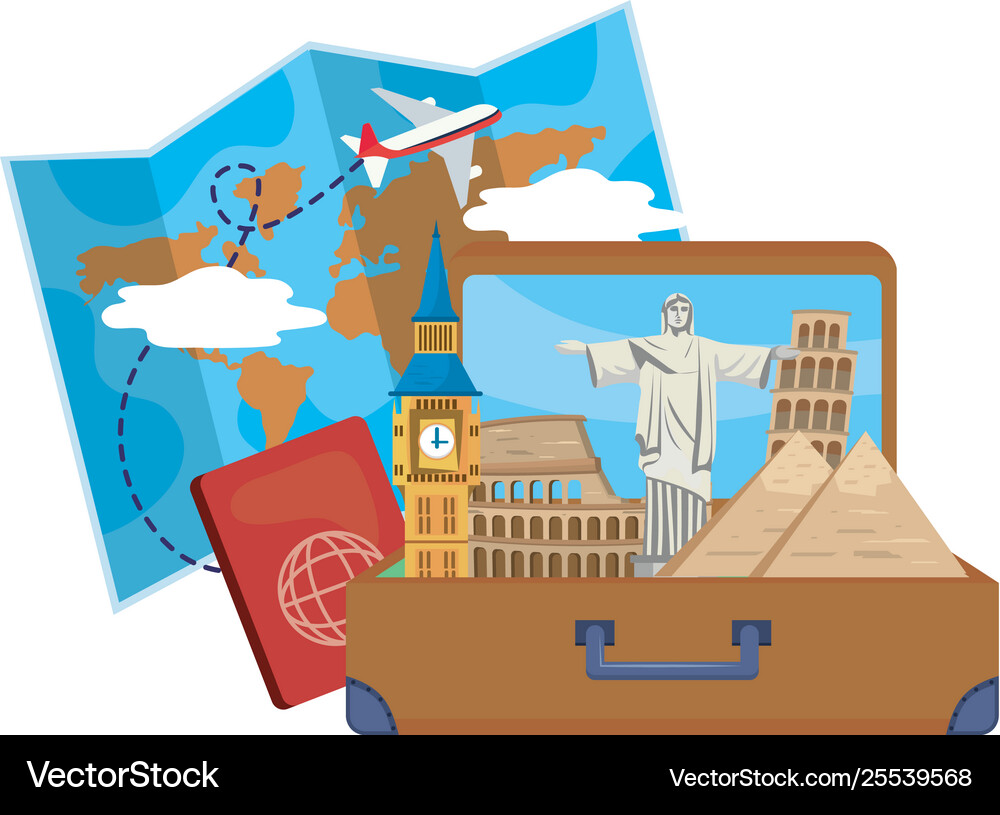 Landmark and travel design Royalty Free Vector Image