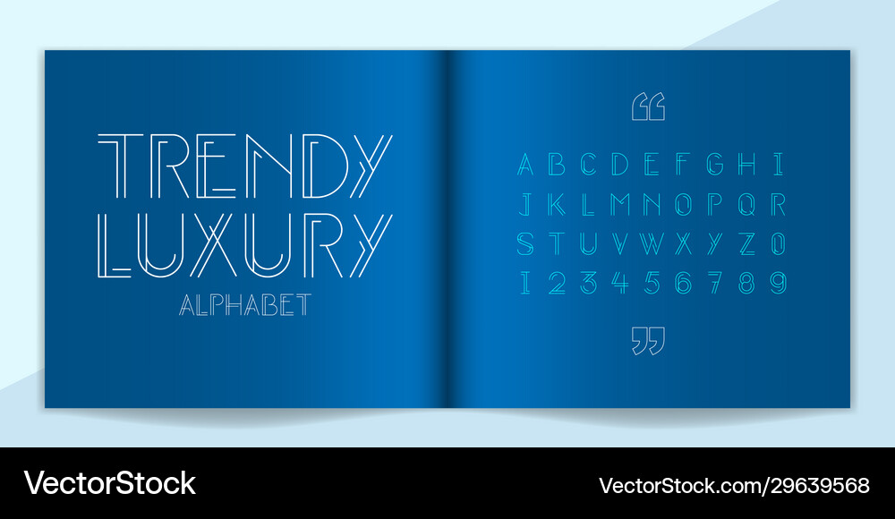 Minimal font and alphabet set lettering design Vector Image