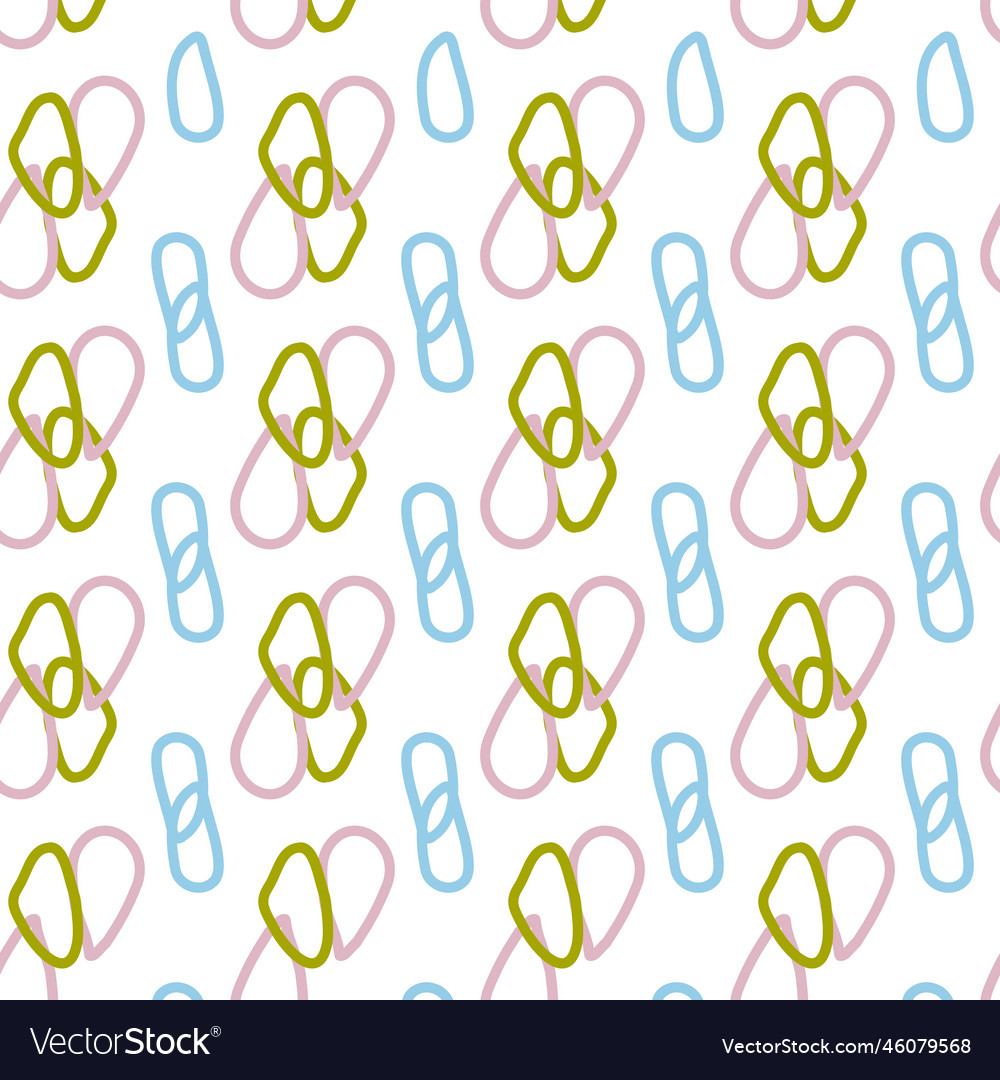 Pattern of abstract geometric shapes spring colors