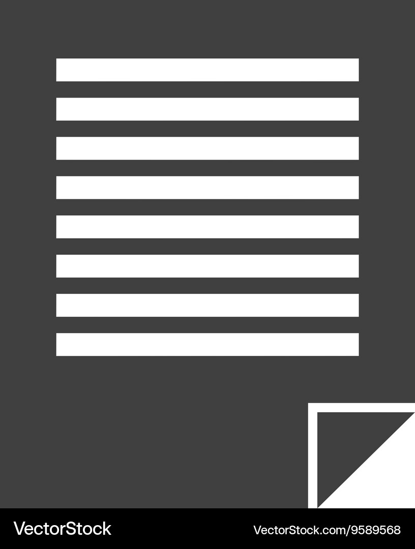 Piece of paper icon document design Royalty Free Vector