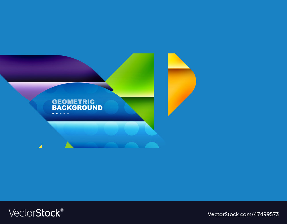 Abstract background with geometric elements Vector Image