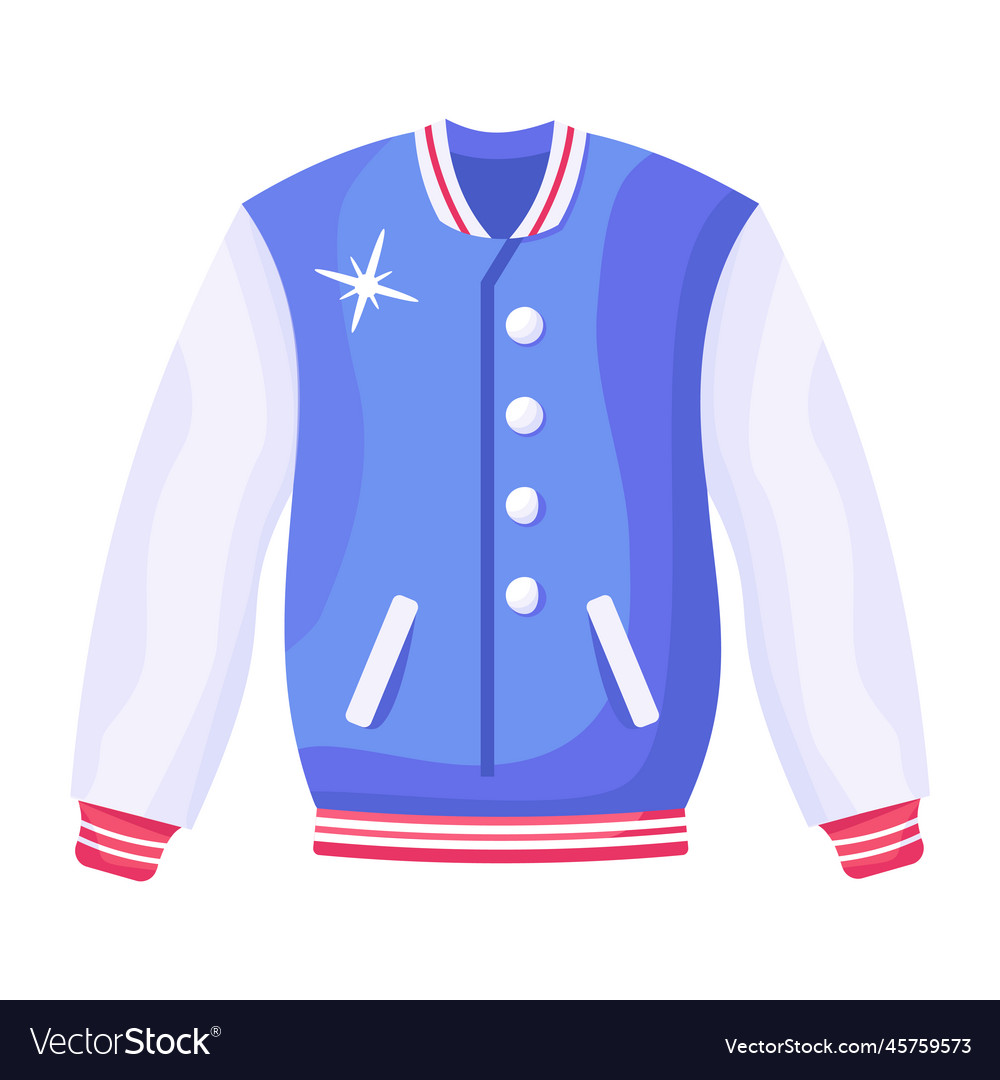 Baseball jacket Royalty Free Vector Image - VectorStock
