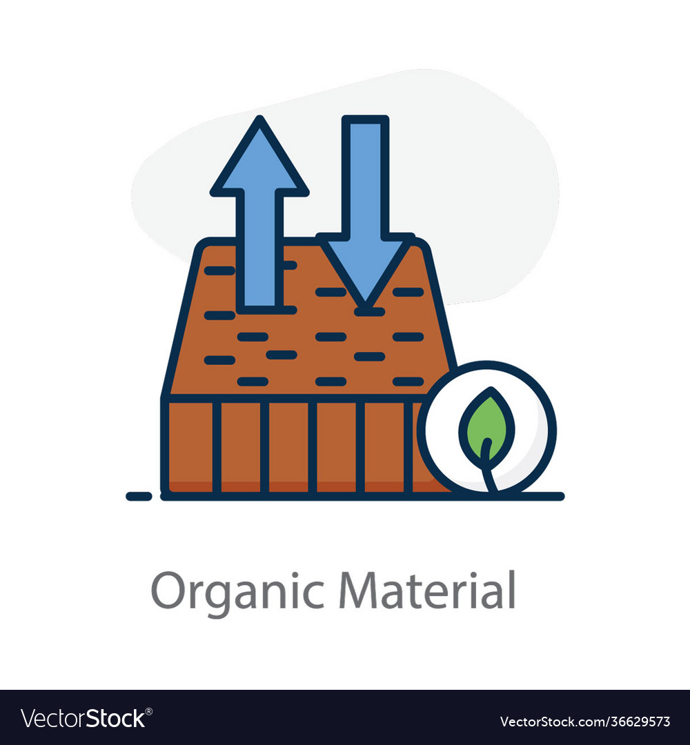 Organic material Royalty Free Vector Image - VectorStock