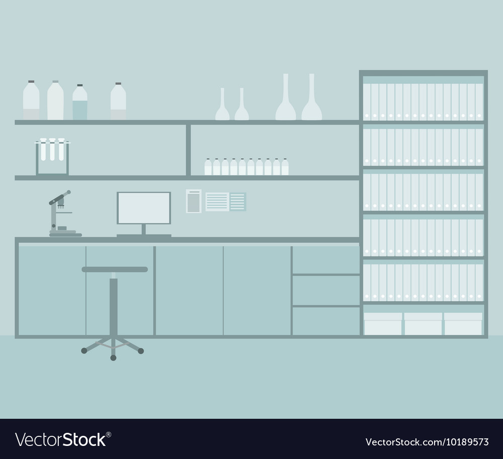 Research or testing taboratory background Vector Image