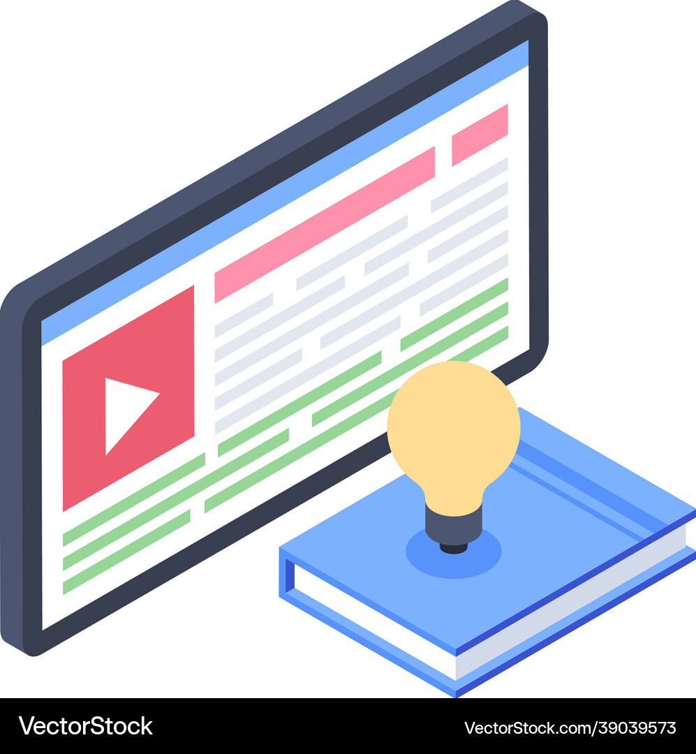 Web video Royalty Free Vector Image - VectorStock