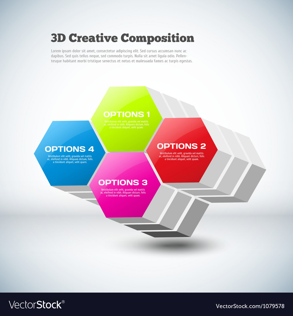 3d cubes Royalty Free Vector Image - VectorStock