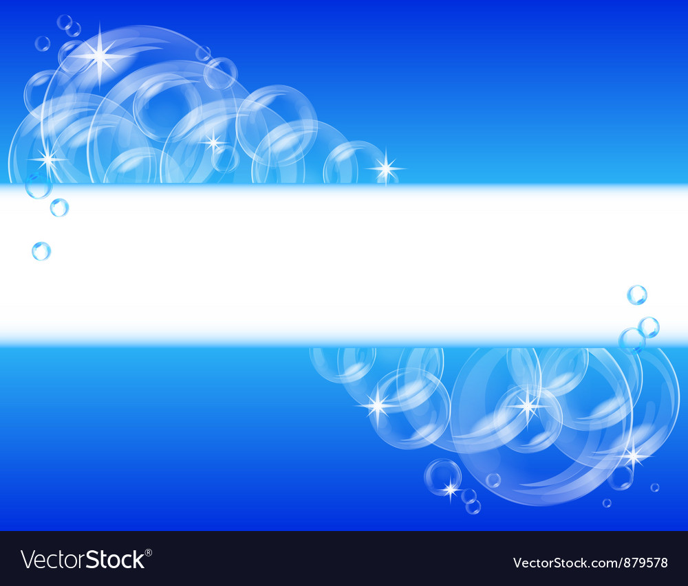 Blue bubble background Royalty Free Vector Image