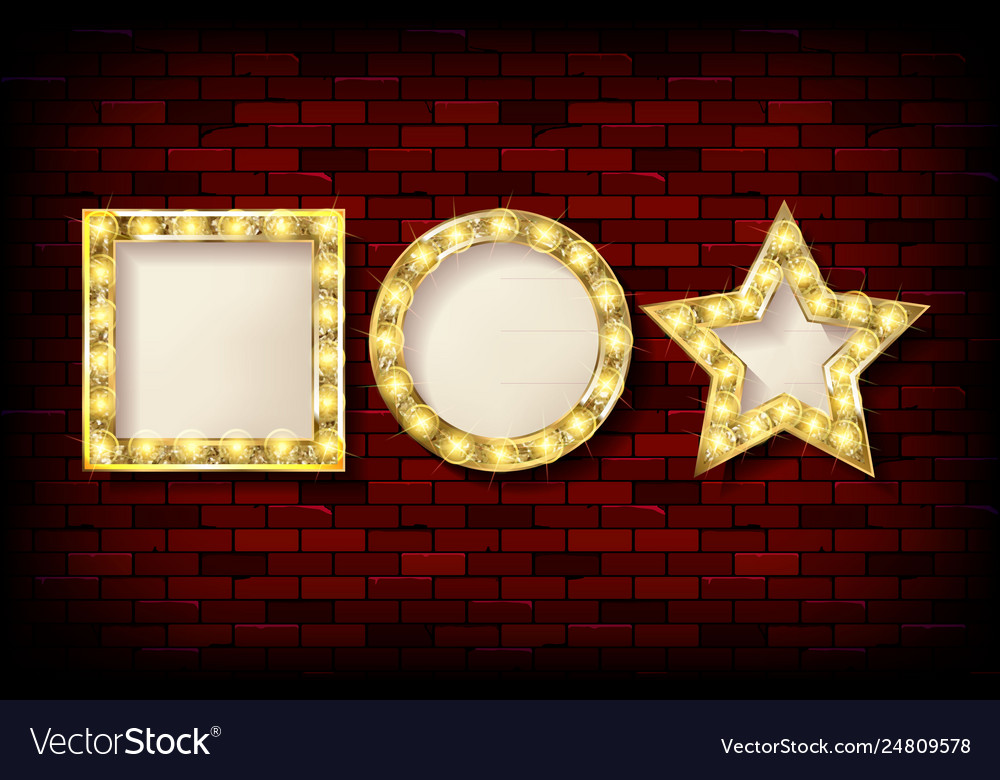 Different golden frames Royalty Free Vector Image