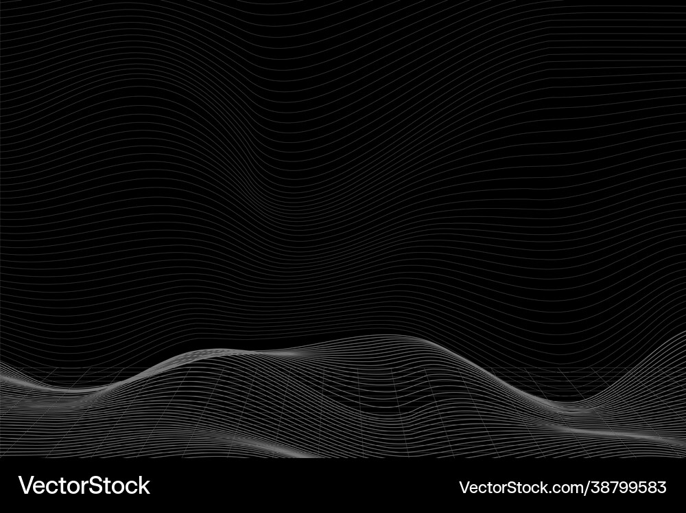 3d abstract wave pattern background Royalty Free Vector