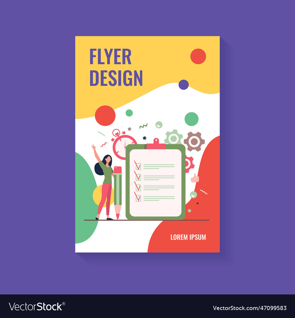 Checklist or survey concepts Royalty Free Vector Image