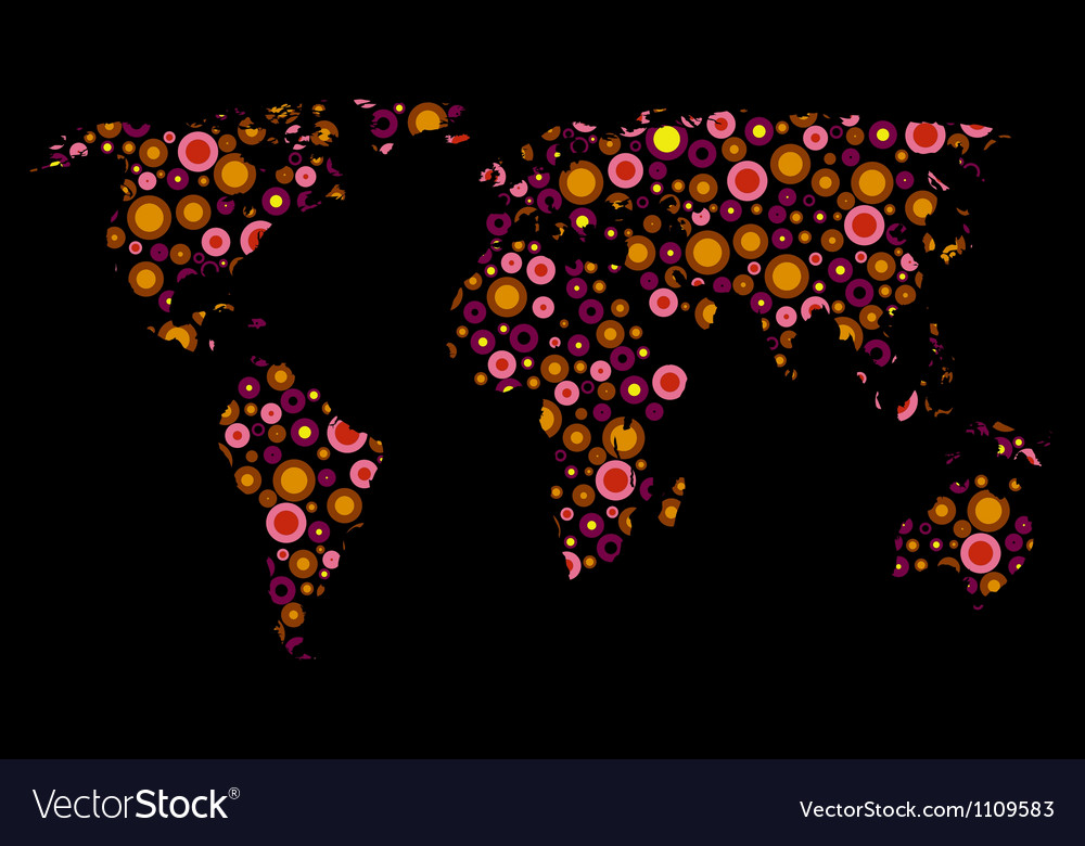 Map round texture Royalty Free Vector Image - VectorStock