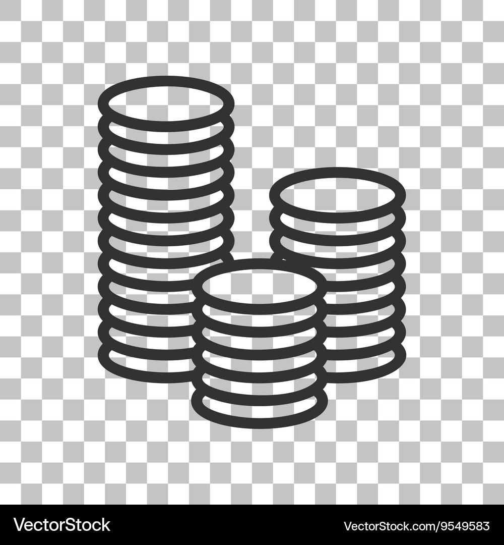Money sign dark gray icon Royalty Free Vector Image