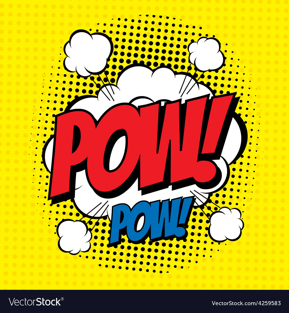 Pow comic Royalty Free Vector Image - VectorStock