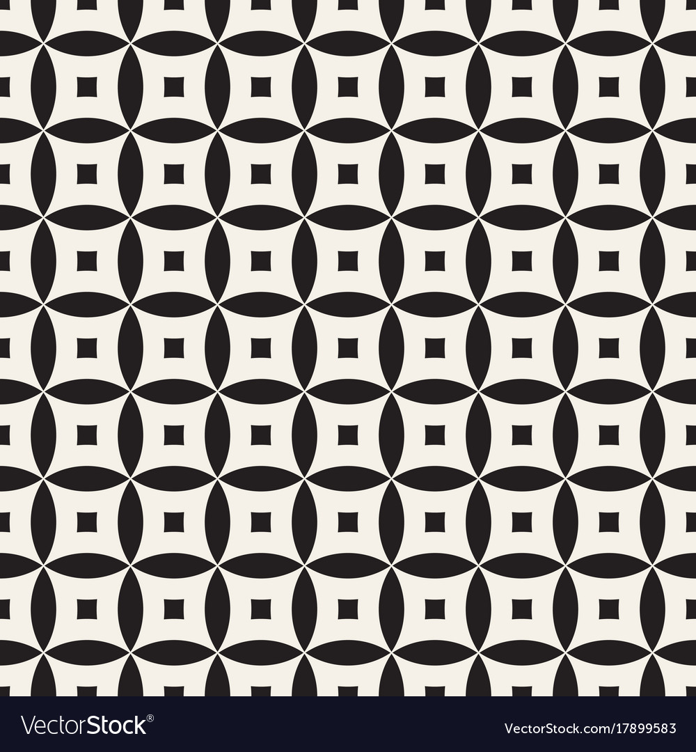 Seamless geometric rounded lines pattern Vector Image