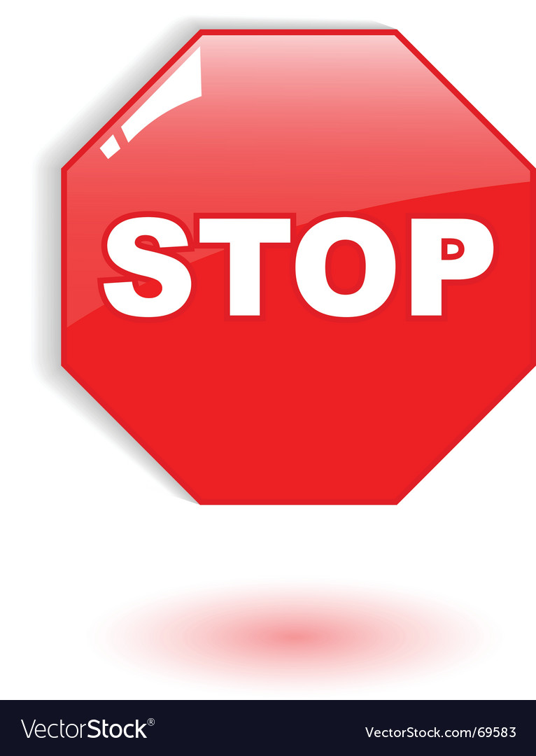 Stop symbol Royalty Free Vector Image - VectorStock