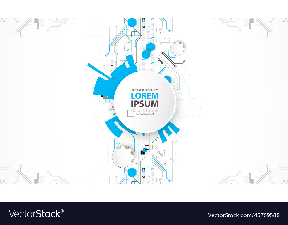 Abstract technology concept circuit board high Vector Image