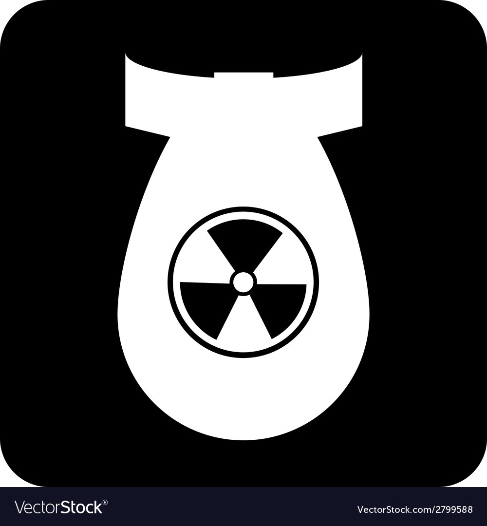 Bomb button Royalty Free Vector Image - VectorStock