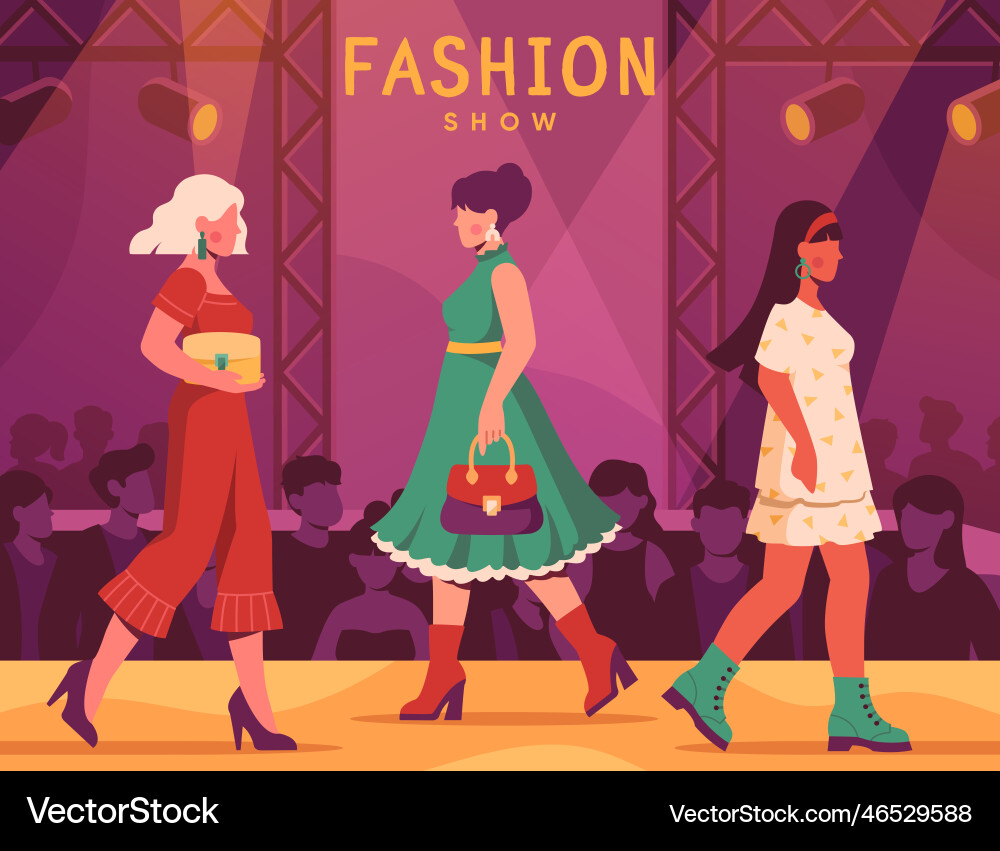 Fashion show concept Royalty Free Vector Image