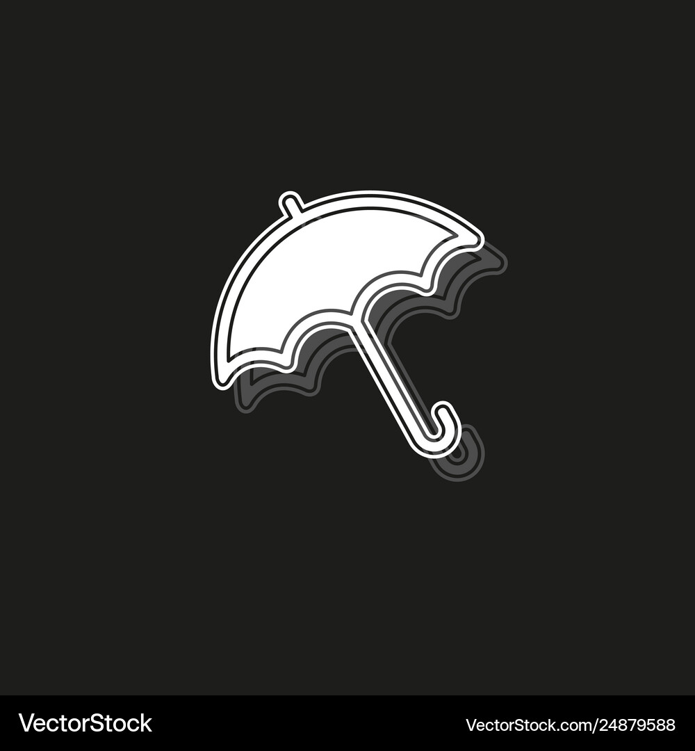 Umbrella symbol rain protection - protect concept Vector Image
