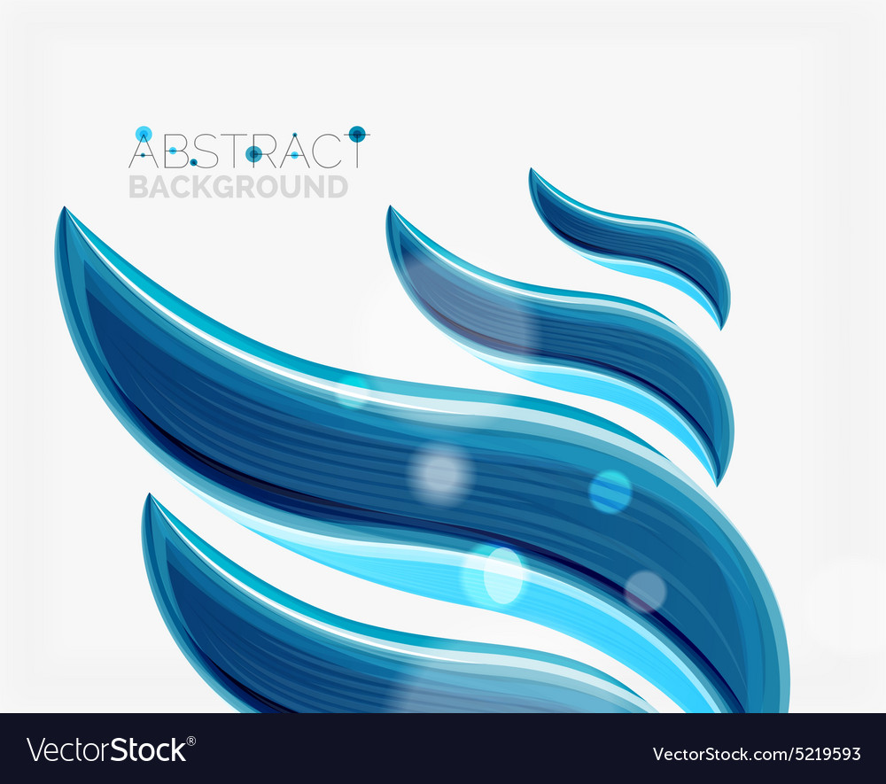 Abstract realistic solid wave background Vector Image