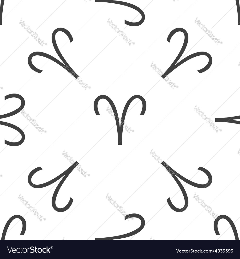 Aries pattern Royalty Free Vector Image - VectorStock
