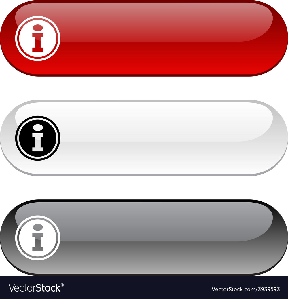 Info button Royalty Free Vector Image - VectorStock