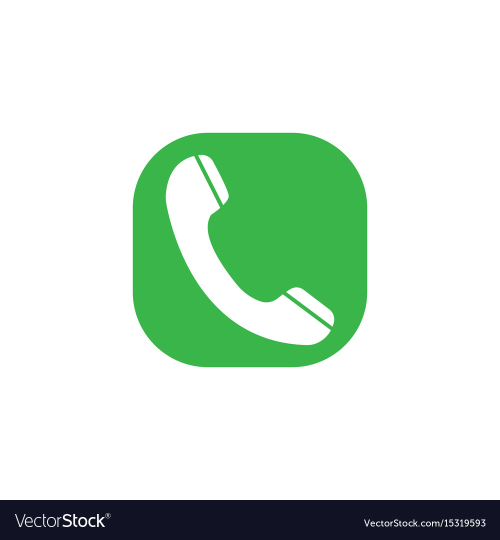 Phone call flat icon incoming and vintage Vector Image