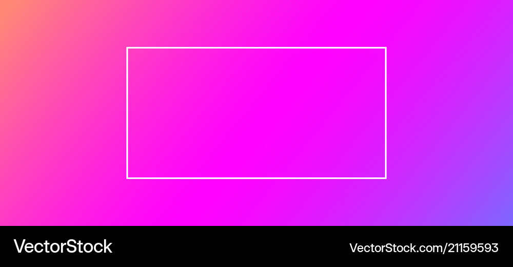 Pink banner with frame and colorful geometric Vector Image