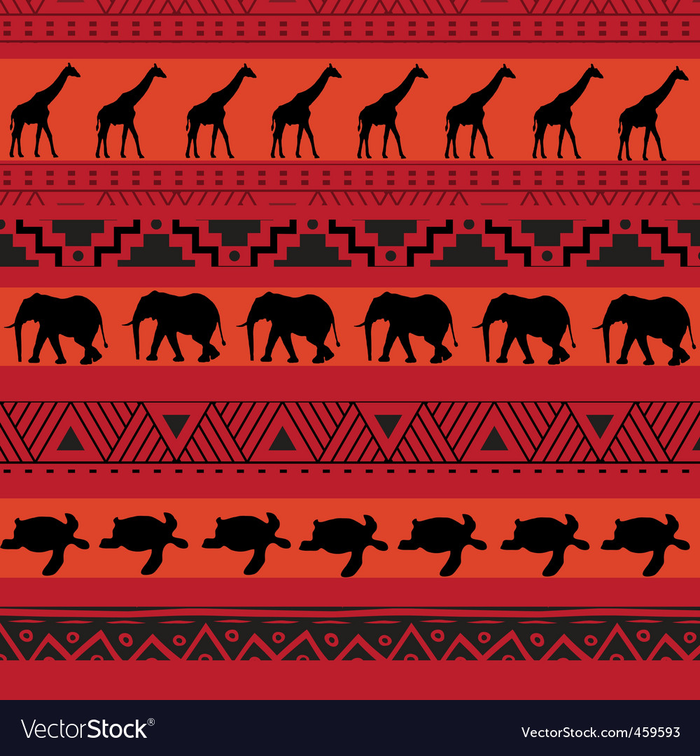 Safari pattern Royalty Free Vector Image - VectorStock