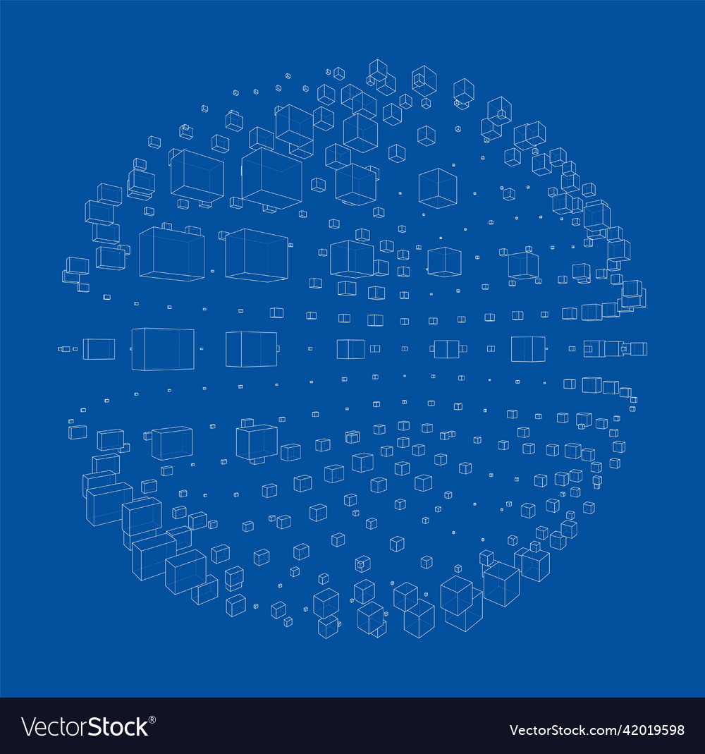 Abstract sphere background Royalty Free Vector Image