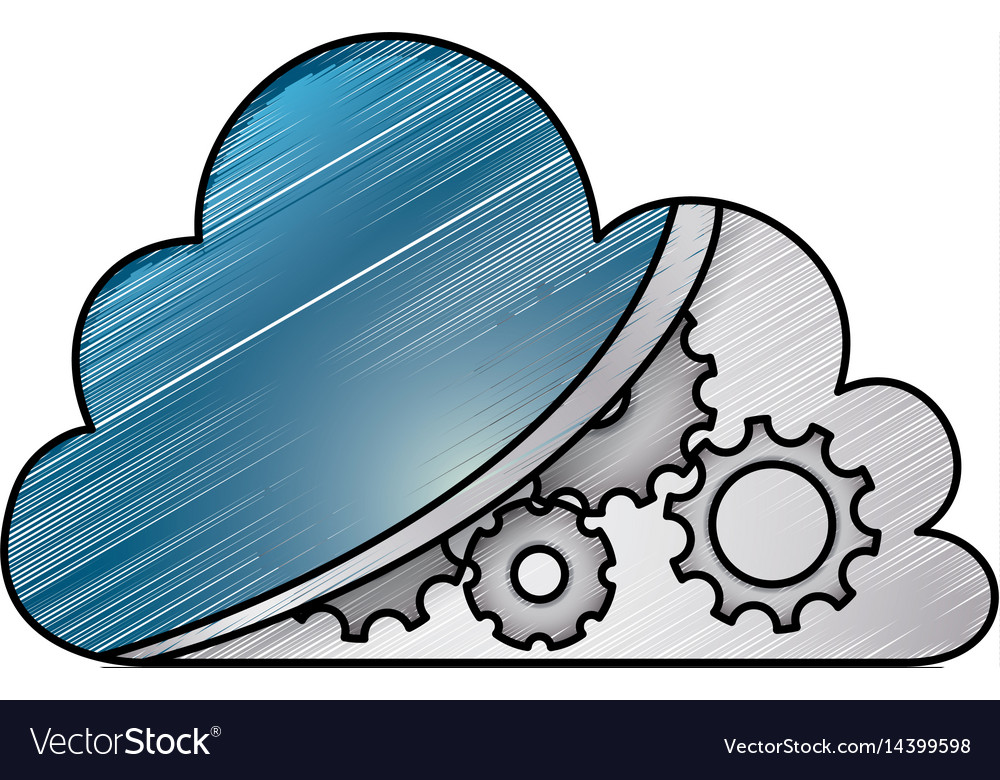 Cloud computing technology Royalty Free Vector Image