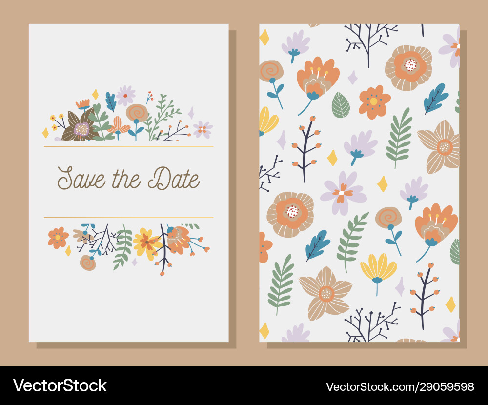 Marriage invitation card with custom sign Vector Image