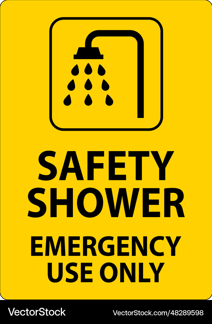 Safety Shower Sign