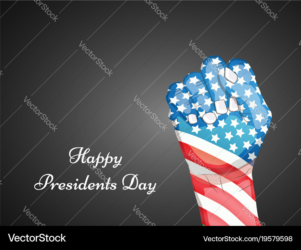 Usa presidents day background Royalty Free Vector Image