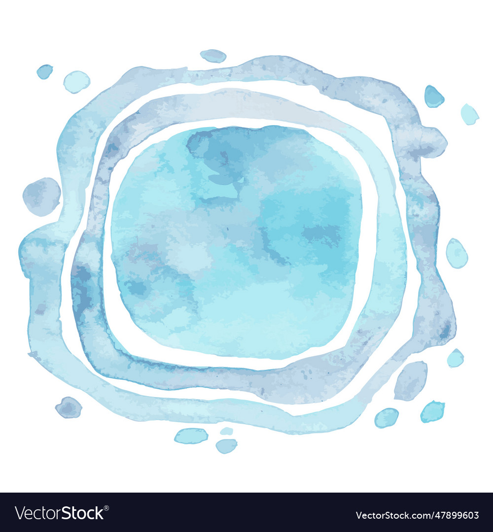 Abstract blue aqua watercolor banner Royalty Free Vector