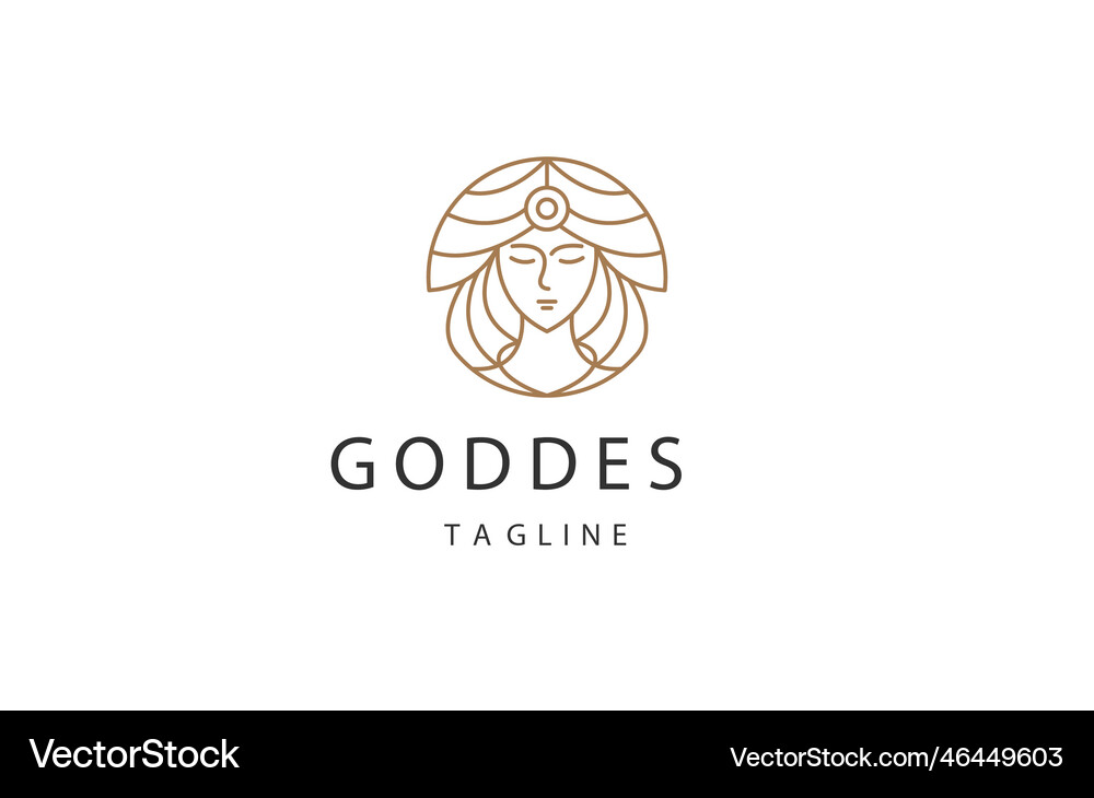 Goddess logo Royalty Free Vector Image - VectorStock