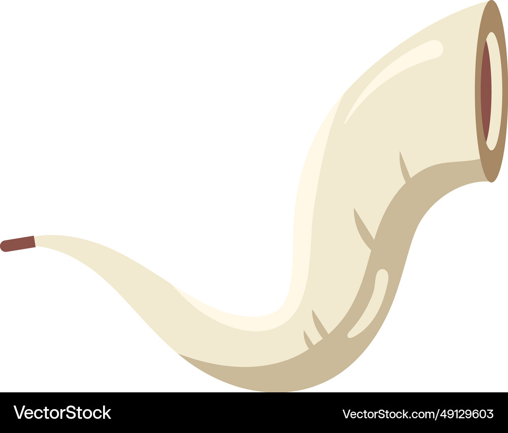 Jewish shofar traditional Royalty Free Vector Image