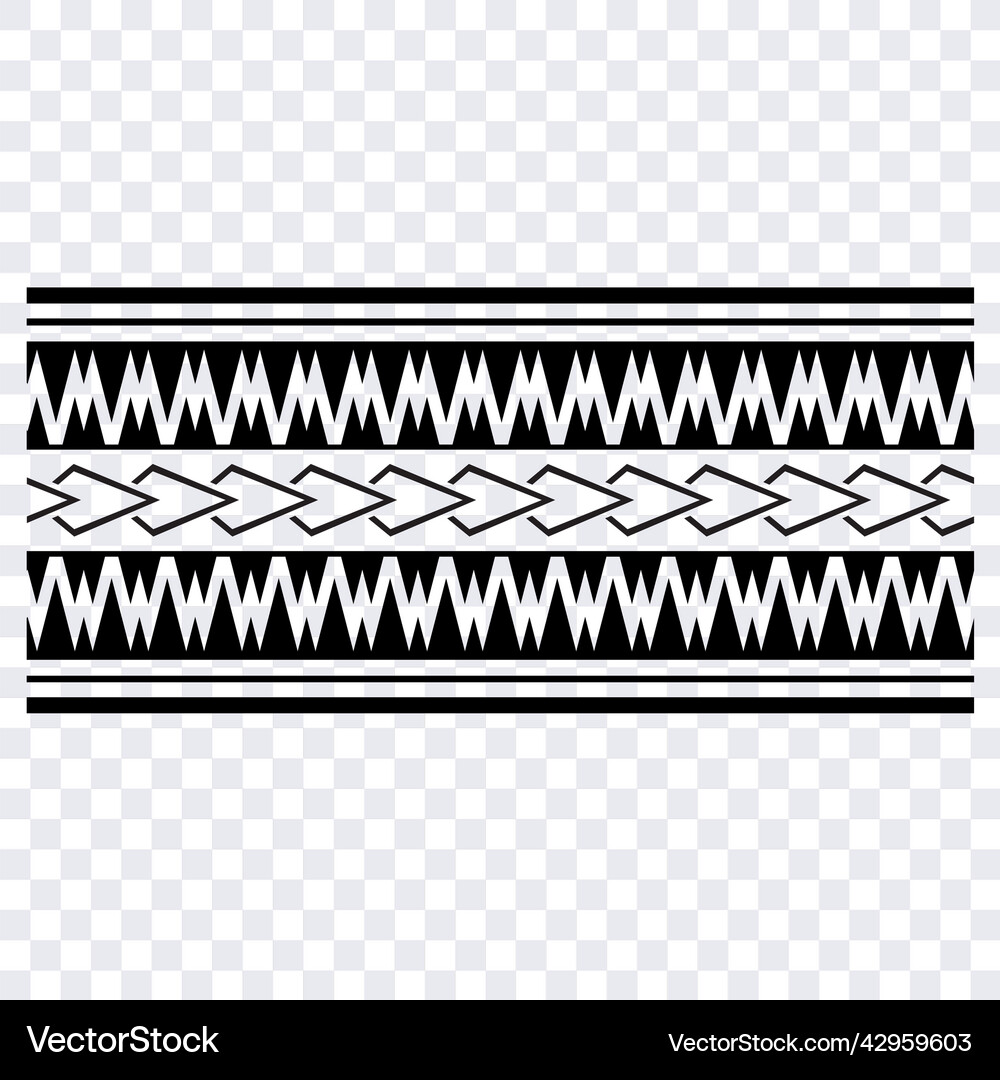 Polynesian tattoo tribal band Royalty Free Vector Image