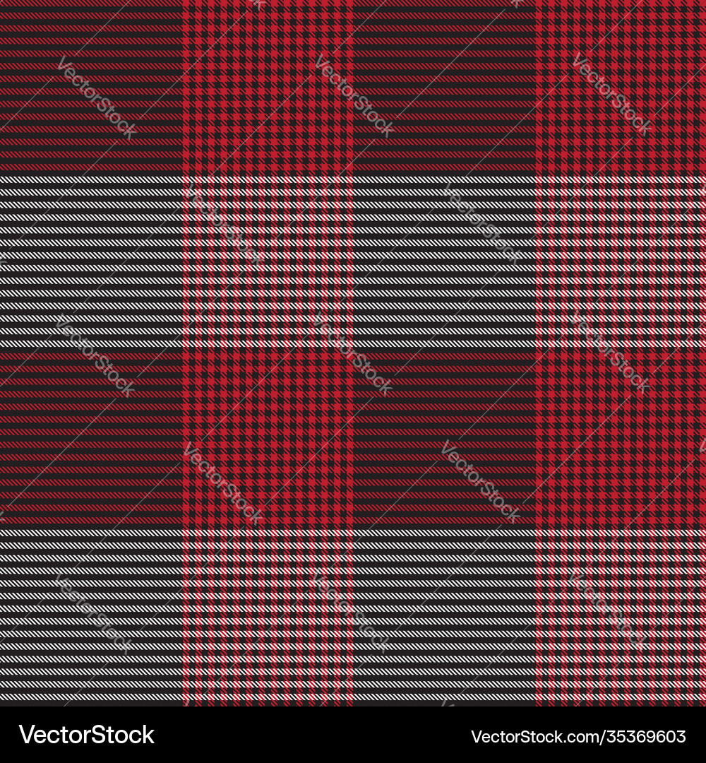 Red asymmetric plaid textured seamless pattern Vector Image