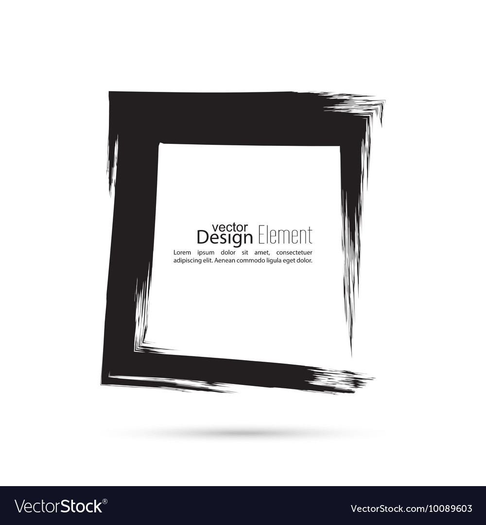 Set hand drawn square Royalty Free Vector Image