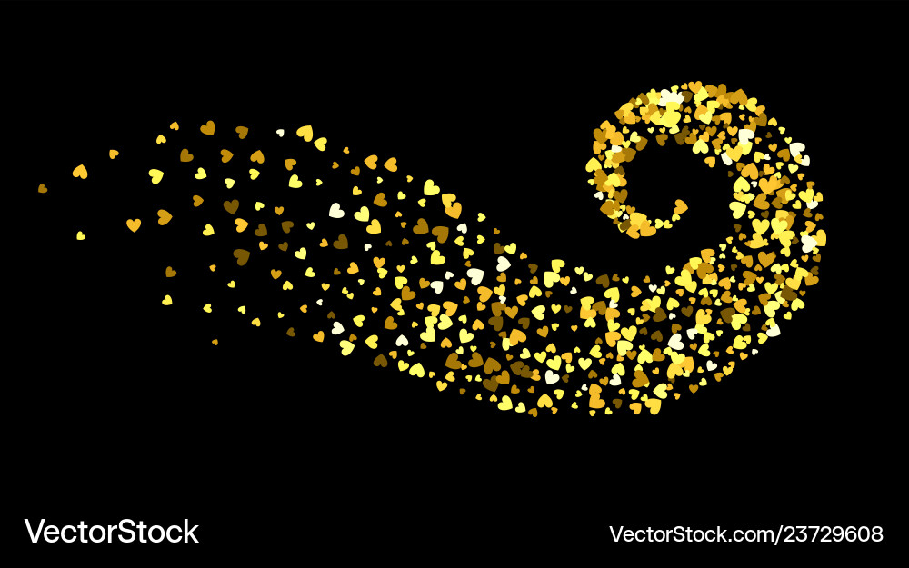 Abstract decoration vortex of hearts Royalty Free Vector