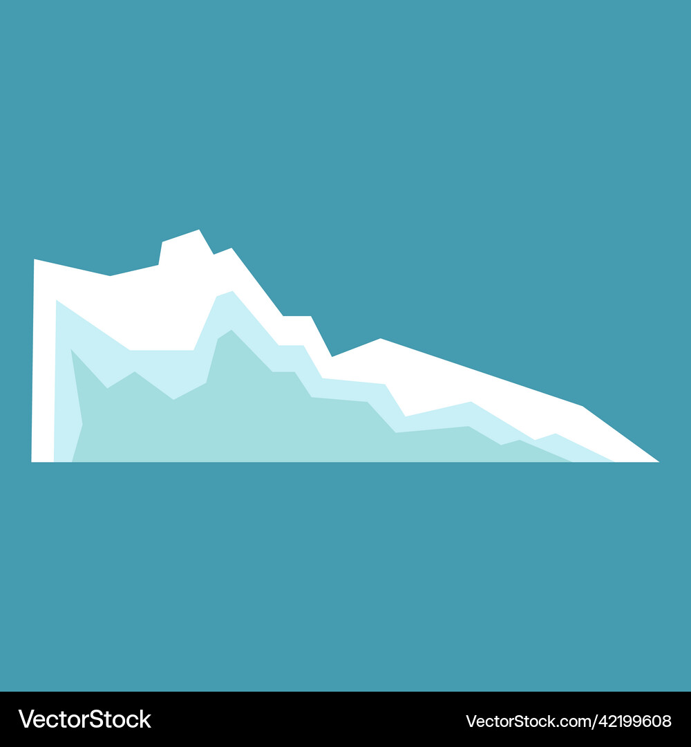 Arctic iceberg north pole travelling ice rock Vector Image