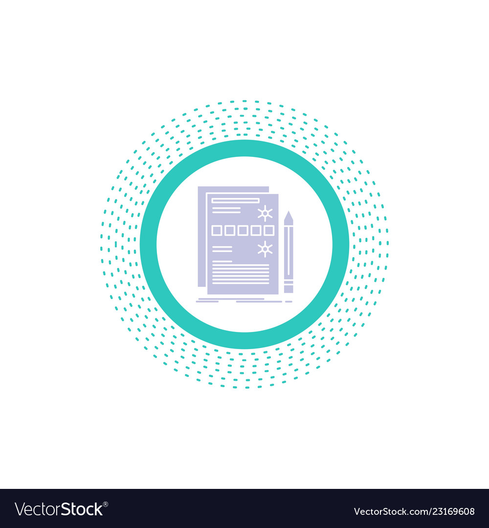 Component data design hardware system glyph icon Vector Image